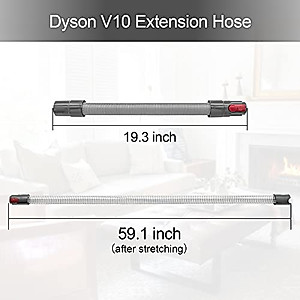 Garbage fighter Flexible Extension Hose Replacement for Dyson V7 V8 V10 V11 V15 Cordless Stick Vacuum Cleaner Accessory Attachment