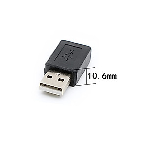 rgzhihuifz 3 Pack USB 2.0 A Male to USB Micro Female Adapter Converter