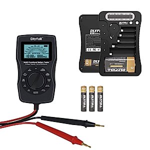 Dlyfull B3 Universal Battery Tester and B2 Battery Tester, 3x AAA batteries Included