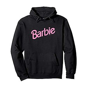 Barbie Pink Logo Pullover Hoodie Pullover Hoodie