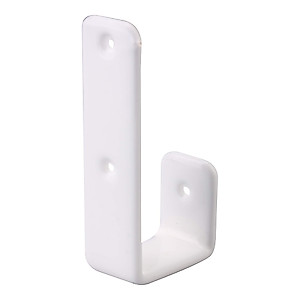 4Pcs White 7-Shaped Plastic Coated Bunk Bed Ladder Hook Bed Ladder Hooks for Bed Hook Tool 25MM