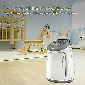 Vornadobaby Purio Nursery Air Purifier with True HEPA Filter, Safety Features, and Soothing Glow