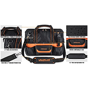 16" Tool Bags, 34-Pockets Tools bag, Heavy Duty tool bag, Open top tool bag, HVAC tool bag, Electrician tool bag, Tool bag organizer, Drill bag, Tool bags for electricians, Tool bags for construction