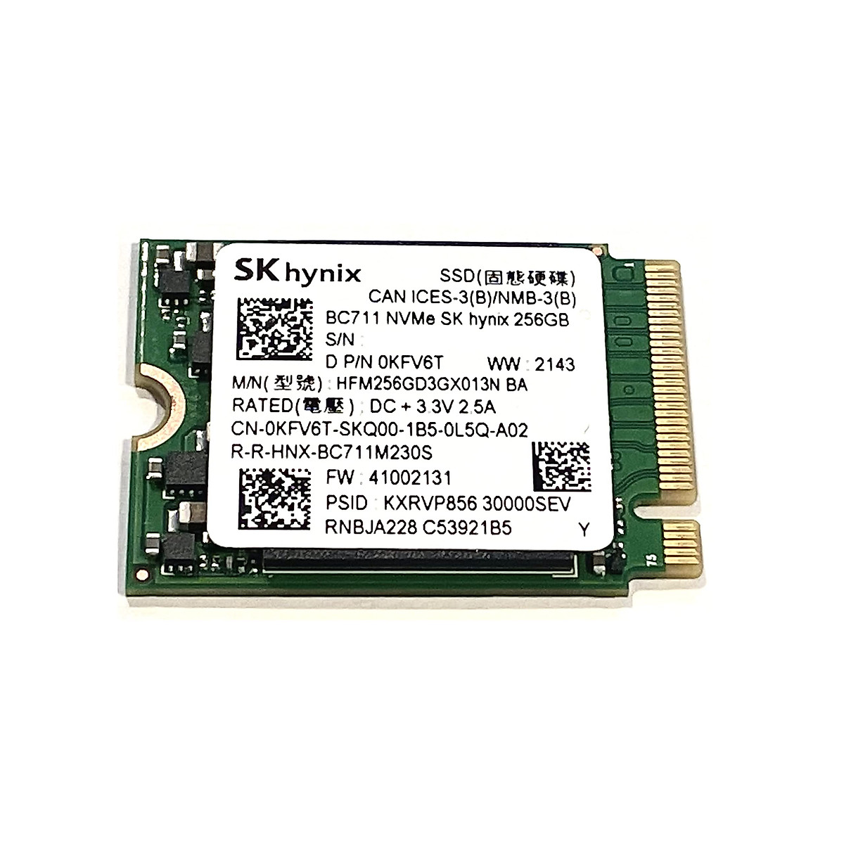 Oemgenuine OEM 256GB M.2 PCI-e NVME SSD Internal Solid State Drive 30mm 2230 Form Factor M Key Steam Deck