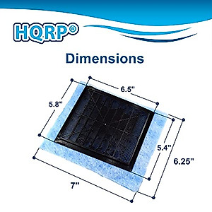 HQRP 6-Pack Aquarium Filter Compatible with Aqua-Tech for EZ-Change # 3 Filter Cartridge Fits Aqua-Tech 20-40 and 30-60 Power Filters