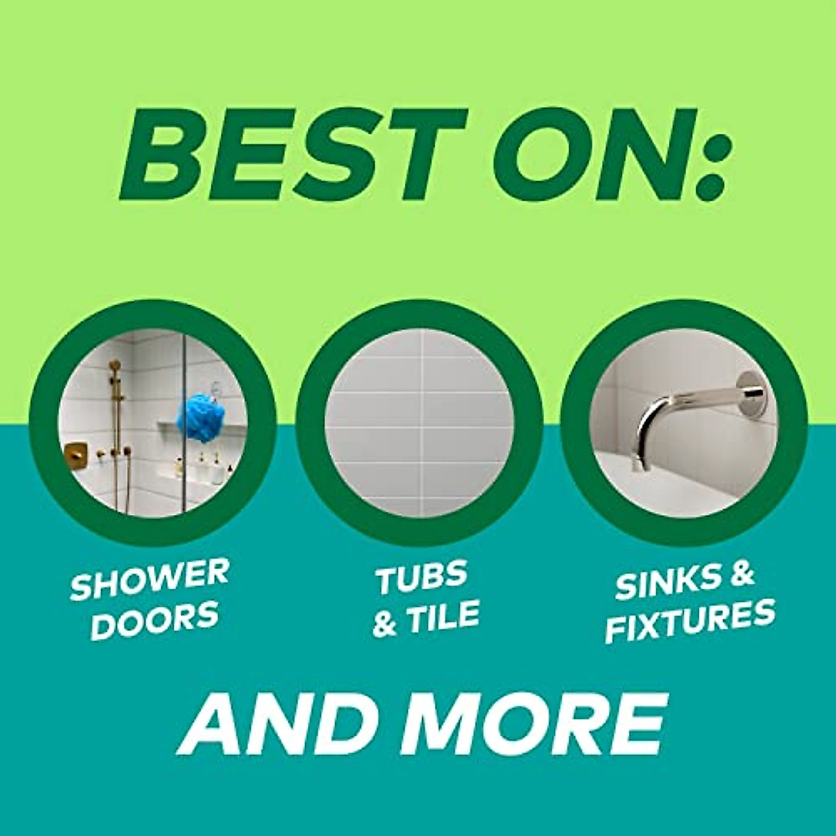 Scotch-Brite Swift Scrub Bath Cleaner Scrubbers, Soap Scum Remover for Cleaning Bathroom, Bathroom Scrubber Pads Safe for Tile, 6 Bathroom Cleaner Scrubbers