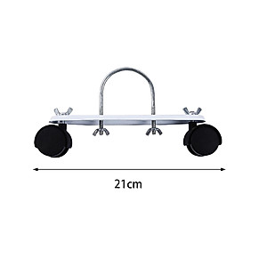 2 Sets of Mobile Pulley Brackets, Casters Swivel Replacement Wheels for Oil Filled Heater Mounted Roller Wheel, 360 Degree Rotary Caster Easy to Move 8.3inch Long Accessories