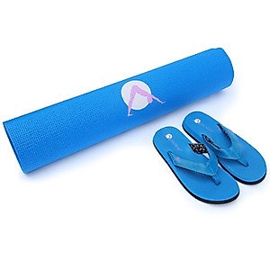 AURORAE Classic/Printed Extra Thick and Long Yoga Mat. Slip Free Rosin included