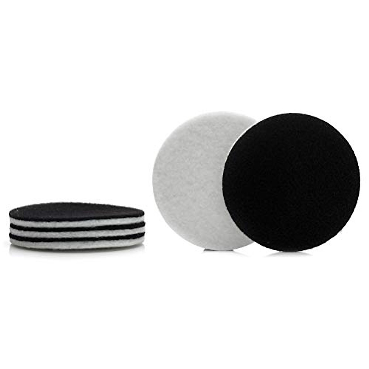 Glass Polish 11009 GP-PRO Felt Polishing Pad Set for Polishing Glass, Plastic, Metal, Marble | Ø 4.5 inch | Pack of 5 Pads