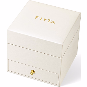 FIYTA Small Gold Watch Series Women's Watch, Rectangular Case, Adjustable Stainless Steel Bracelet, Wrapped by Stylish Gift Box, Elegant Present Watch for Women
