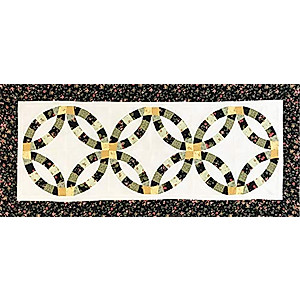 Quilter's Paradise Slit N Sew Double Wedding Ring Set Templates - Acrylic, none