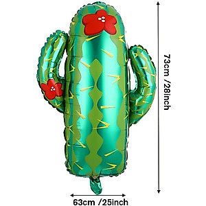 Cinco De Mayo Mexican Fiesta Party Decorations 132pcs Fiesta Balloon Garland Arch Kit Cactus Llama Foil Balloon for Baby Shower Birthday Mexica Cinco De Mayo Party Decor