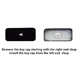 Replacement Individual Left Arrow Keycap and Hinges are Applicable for MacBook Pro/Air Model A2141 A2251 A2289 A2179 A2337 A2338 Keyboard to Replace The Left Arrow Key Cap