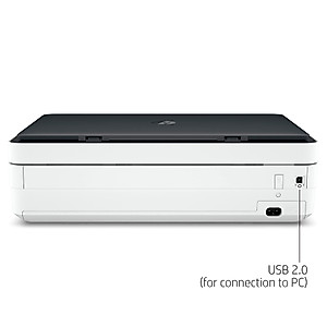 HP Envy 6075 Wireless All-in-One Color Inkjet Printer, White/Black - Print Scan Copy - 10 ppm, 4800 x 1200 dpi, Auto 2-Sided Printing, Borderless Printing, Bluetooth, USB