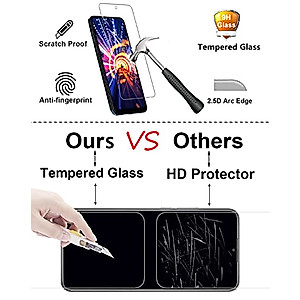 GSDCB Case for Motorola Moto G 5G 2023 Case with Tempered Glass Screen Protector, Carbon Fiber Brushed Texture Soft Flexible TPU Slim Fit Shockproof Phone Cover for Women Men Girls Boys (Black)