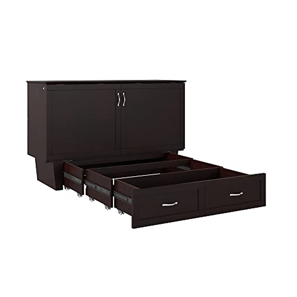 AFI Monroe Murphy Bed Chest with Charging Station, Queen, Espresso