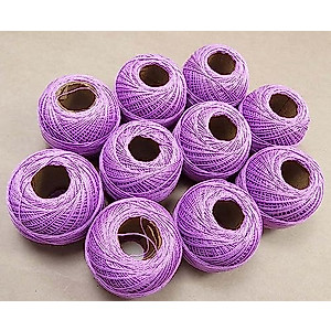 S2J Lot of 10 Pcs Anchor Cotton Crochet Knitting Thread Tatting Yarn Embroidery Ball