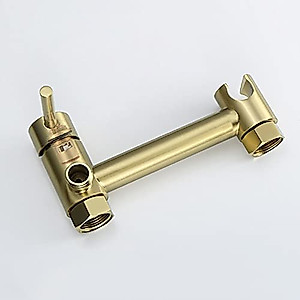 MINJING Toilet Shower Spray Mixer Set Gold Bidet Attachment Faucet Sprayer Kit for Toilet with Shower Hose Bathroom Toilet Bidet Mixer Spray Kit