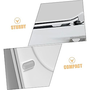 LIFKICH 8pcs Toilet Seat Cover Toilet Seat Stoppers Bidet Parts Replacement Toilet Bumpers for Seat Toilet Lid Seat Pad Toilet Lid Bumper Bidet Bumpers for Toilet Seats Ldpe Grey