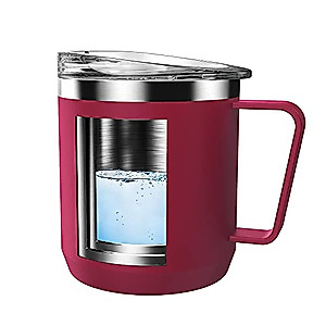 VAHDAM Wife Mug (300ml/10.1oz) Red Reusable Mug | 18/8 Stainless Steel, Vacuum Insulated Travel Tumbler Cup | Carry Hot & Cold Beverage | Sustainable Tea & Coffee Mug, Wife Gifts