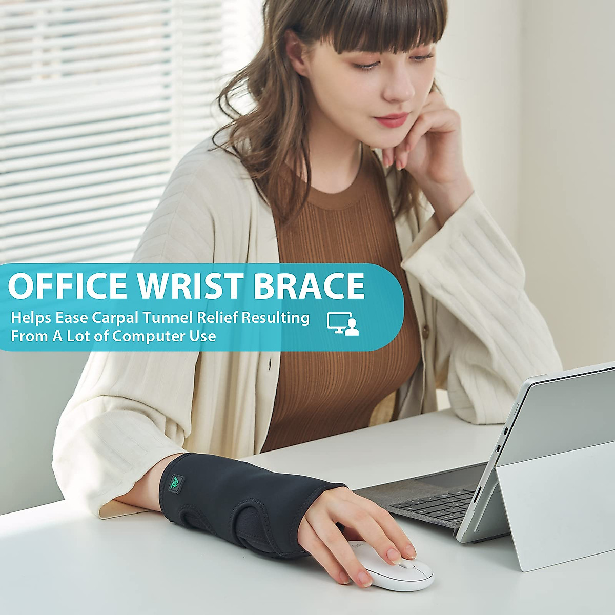 KD Carpal Tunnel Wrist Brace: Night Wrist Sleep Support Brace Relief for Tendonitis, Arthritis Pain, Latex-free Hand Brace Wrist Splint, Fits Left or Right