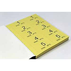 Silvine Cloakroom/Raffle Tickets, Numbered 1-500 with Security Numbering. Ref CRT5555, Single