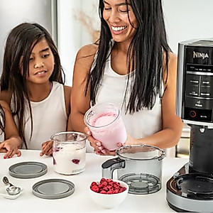 Ninja CREAMi Ice Cream Maker 5 One-Touch Programs with Two 16oz. Pints with Storage Lids NC300