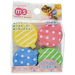 CuteZCute Food Pick, Bento Box, 4 Count (Pack of 1), Blue, Pink, Green, Yellow
