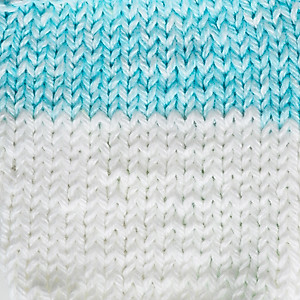 Lily Sugar and Cream Cotton Yarn, Violet Stripes, 2 oz.