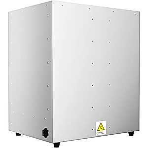 VEVOR Hot Box Food Warmer, 16"x22"x24" Concession Warmer with Water Tray, Four Disposable Catering Pans, Countertop Pizza, Patty, Pastry, Empanada, Concession Hot Food Holding Case, 110V UL Listed