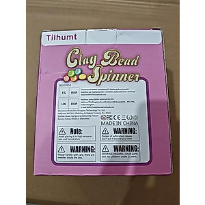 Tilhumt Clay Bead Spinner, Electric Bead Spinner for Jewelry Making, Friendship Bracelets Maker with Needle and Elastic String, Gift for Girls, Patent Design, Purple (Beads Not Included)