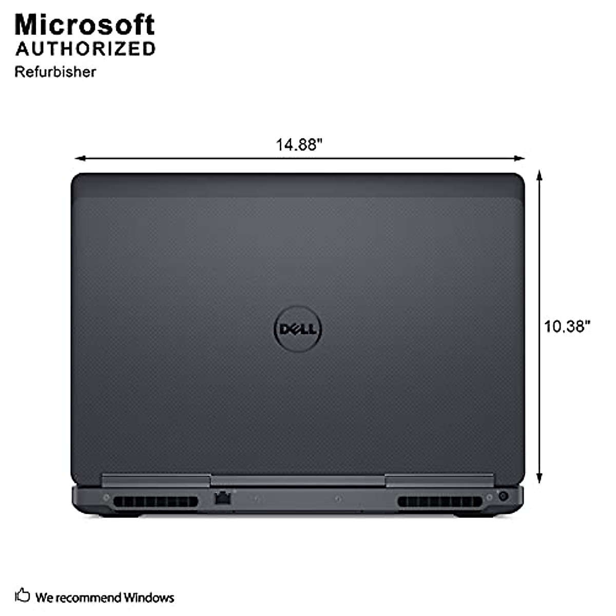 Dell Precision 7510 15.6in Laptop, Core i7-6820HQ 2.7GHz, 16GB Ram, 512GB SSD, Windows 10 Pro 64bit, Webcam (Renewed)