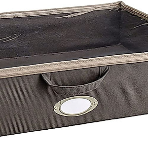 ClosetMaid 3149500 Under Bed Spacious Durable Fabric Organizer Multiple Item Rectangular Nonwoven Polypropylene Storage Bag, Charcoal (4 Pack)