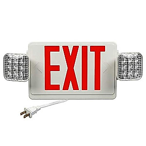 Carpenter Lighting Plug In Exit Sign Combo