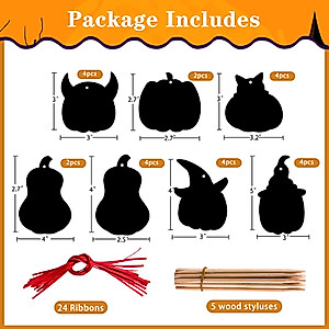 FaCraft Halloween Scratch Art for Kids 24pcs Pumpkins Cat Witch Ghost Rainbow Scratch Art Paper DIY Scratch Art Crafts for Classroom Family Halloween Thanksgiving Fall Party Games Favors