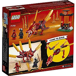 LEGO NINJAGO Legacy Kai’s Fire Dragon 71701 Dragon Toy Figure Building Kit (81 Pieces)