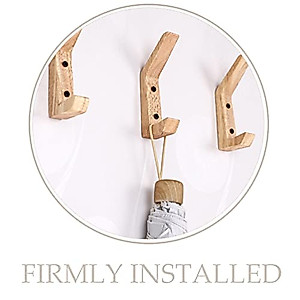 Cabilock Belt Hanger Belt Hanger Belt Hanger 2pcs Wooden Coat Hooks Wall Mounted Single Wall Wood Hook Rack Clothes Hat Hanger Towel Rack Hat Hangers Hat Hangers Hat Hangers