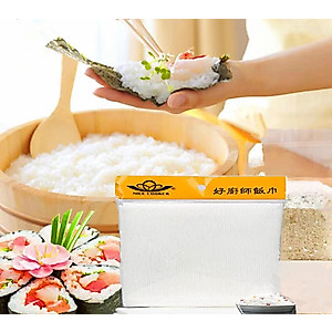 5PCS Rice Net,Cooking Cloth,Sushi Rice Cooking Net,Rice Cooker Napkin,Sushi Rice Cooking Napkin,Reusable Commercial Rice Net Napkin
