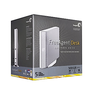 Seagate FreeAgent Desk 500 GB External Hard Drive - Silver (ST305004FDA2E1-RK)