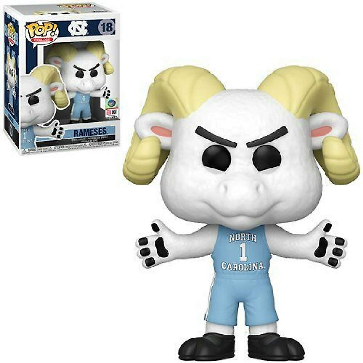 Funko Pop Rameses North Carolina College Mascots NCAA Pop Action Figure (Bundled with EcoTek Protector to Protect Display Box)