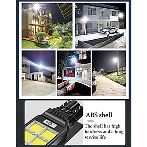 ZXXHNNAIH Solar Street Light Solar Motion Sensor Outdoor Lights, Solar Street Light IP66 Waterproof for Basketball Court Garage Camping