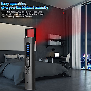 Hidden Camera Detectors-Camera Detector,Hidden Camera Detector,camera detector spy camera finder,Camera Detector for Hotels,GPS Tracker Detector,6 levels sensitivity 4 modes,Standby time 6 week