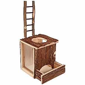 TRIXIE Natural Living Play and Burrow Tower, 20 × 20 × 16 cm