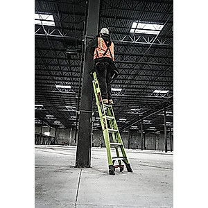Little Giant Ladder Systems 13908-071 King Kombo 3-in-1 Ladder, 8 Ft, Green