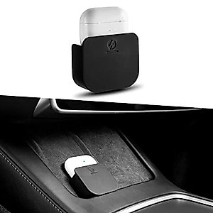 CHARGEOP Airpods Mount Designed for 2021 2022 Tesla Model 3/Y Wireless Charging Pad Car Center Council Interior Accessories, Compatible with Airpods 3rd Generation, Airpods Pro