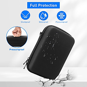 FANPL 120 Switch game Hard EVA Carrying Case Bag, Portable Card Protector with Dual Zipper, Card Collector Album Holder for Nintendo Switch Game Cards and PS Vita Game Cards