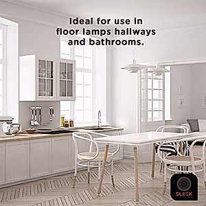 SLEEKLIGHTING - 13Watt GU24 Base 2 prong light bulbs- UL approved-120v 60Hz - Mini Twist Lock Spiral -Self Ballasted CFL Two Pin Fluorescent Bulbs- 4200K 900lm Cool White 4pack (60Watt Equivalent)