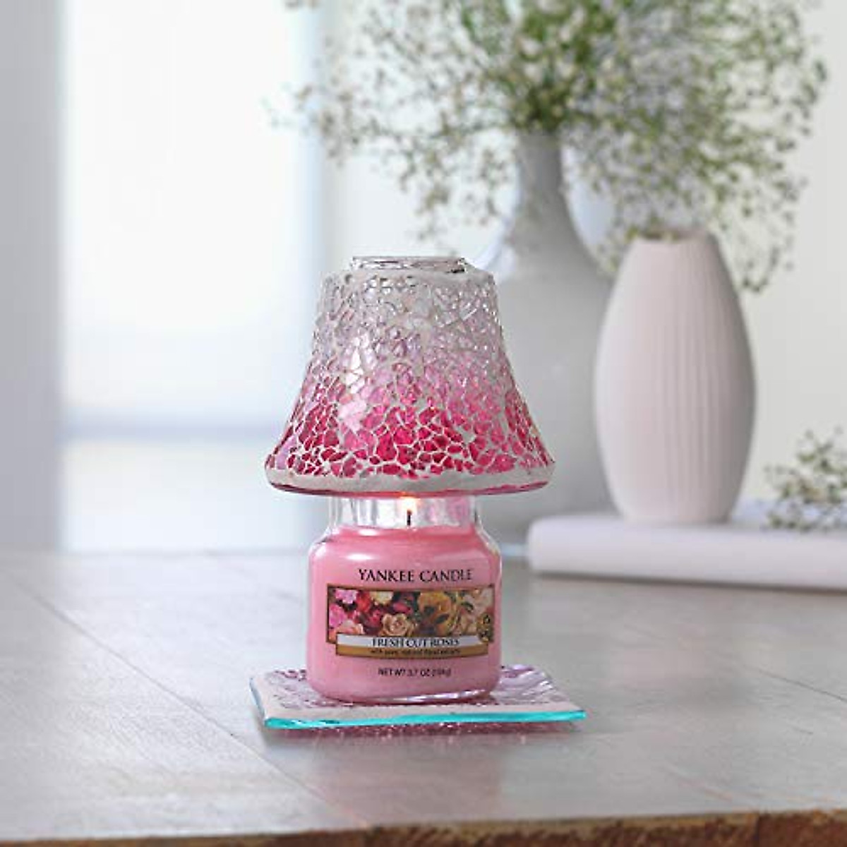 Yankee Candle 5038580004465 jar Small Fresh Cut Roses YSMFCR, one Size.