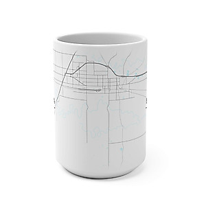 Hometown Bias Emporia, Kansas KS Map Mug (15 oz)