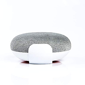 Fstop Labs 2 Pack Wall Ceiling Cabinet Mount Holder Stand Clip for Google Nest Home Mini Gen 1, Gen 2, Round Speaker Accessories (White) 2 Pack